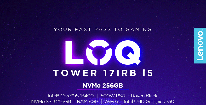 LOQ Tower 17IRB i5 90VH000CKR [I5-13400/8GB/N-256GB/FD] [기본제품] : 컴퓨존